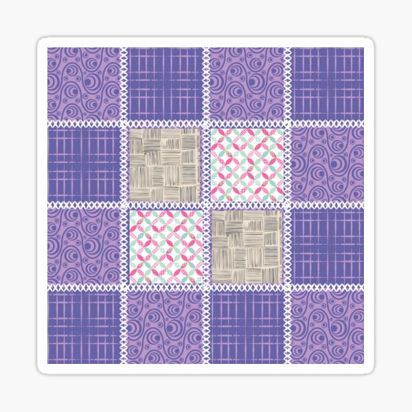 "Texture Patchwork " Sticker for Sale by Arrow60 | Redbubble