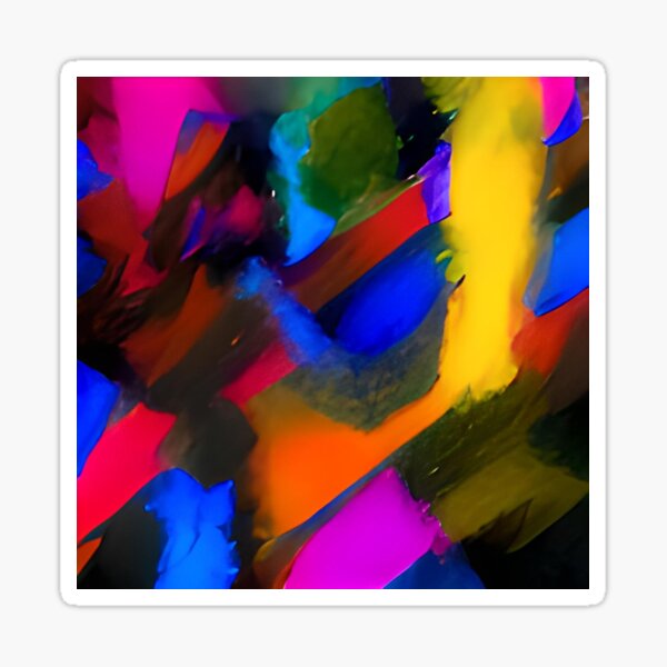 "Dream in color" Sticker for Sale by G12Design | Redbubble