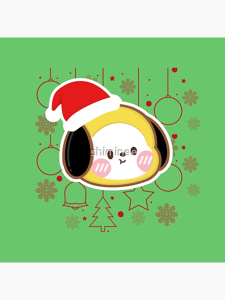 Póster «Navidad BTS - Lindo personaje de dibujos animados de Santa BTS ...