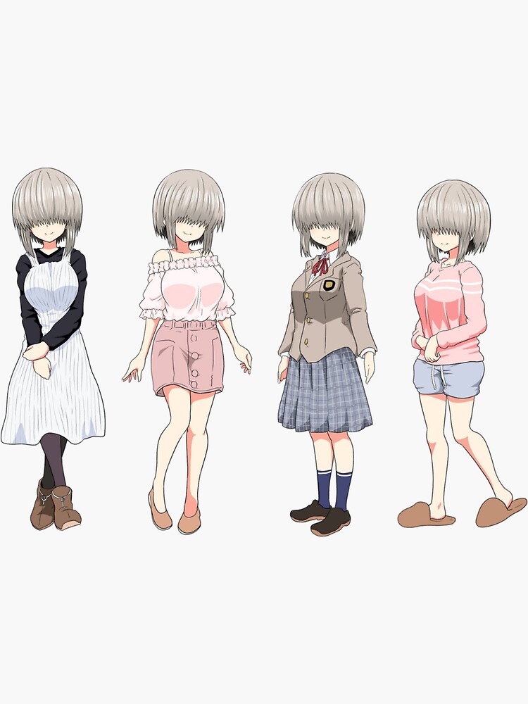 "Uzaki Wants To Hang Out Yanagi Uzaki Looks Design." Sticker for Sale ...