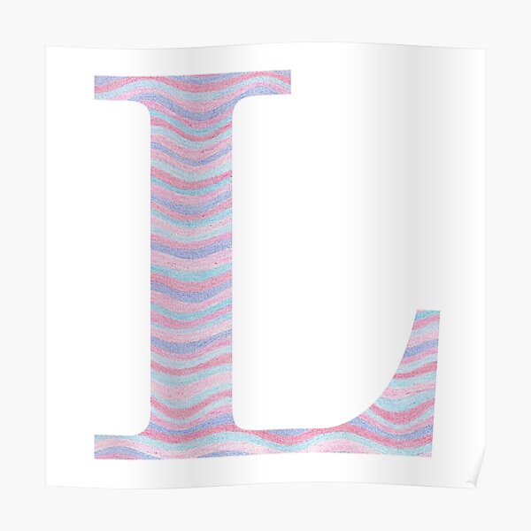 Póster « esta letra L es la duodécima letra de este conjunto de ...