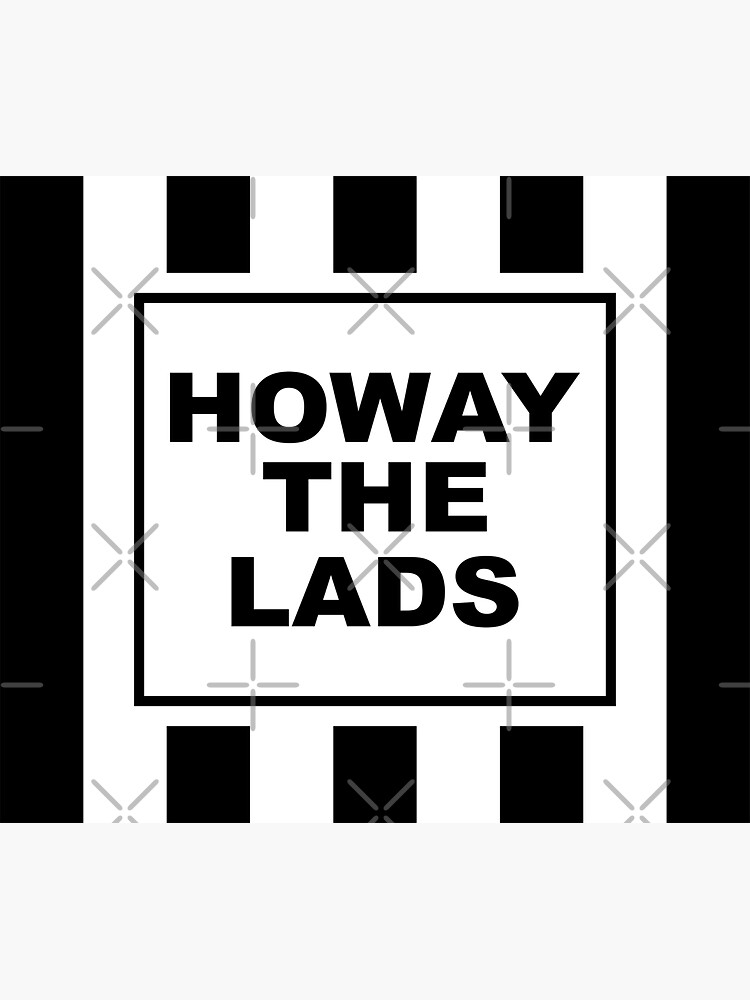 "HOWAY THE LADS Newcastle" Sticker for Sale by vintage-foot | Redbubble