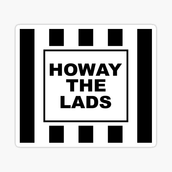 "HOWAY THE LADS Newcastle" Sticker for Sale by vintage-foot | Redbubble