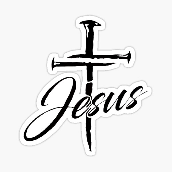 " Jesus Cross of Nails 2" Sticker for Sale by Rowena Jones | Redbubble