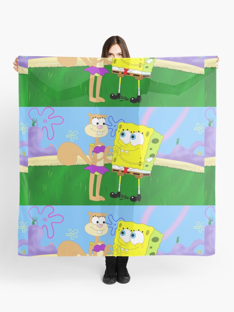 "Spandy SpongeBob x Sandy Cheeks" Scarf for Sale by iedasb | Redbubble