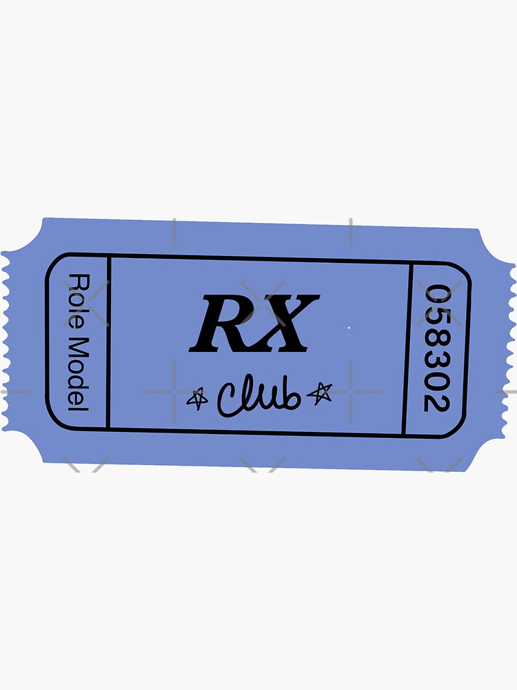 "RX - Role model" Sticker for Sale by SOFTIA | Redbubble