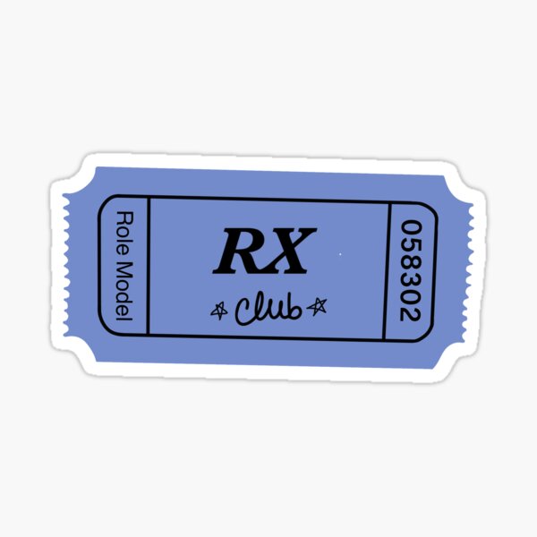 "RX - Role model" Sticker for Sale by SOFTIA | Redbubble