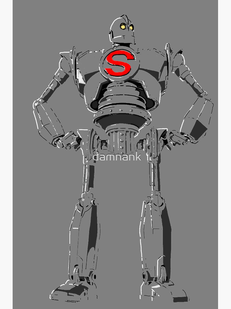 "Iron Giant" Sticker by damnank | Redbubble