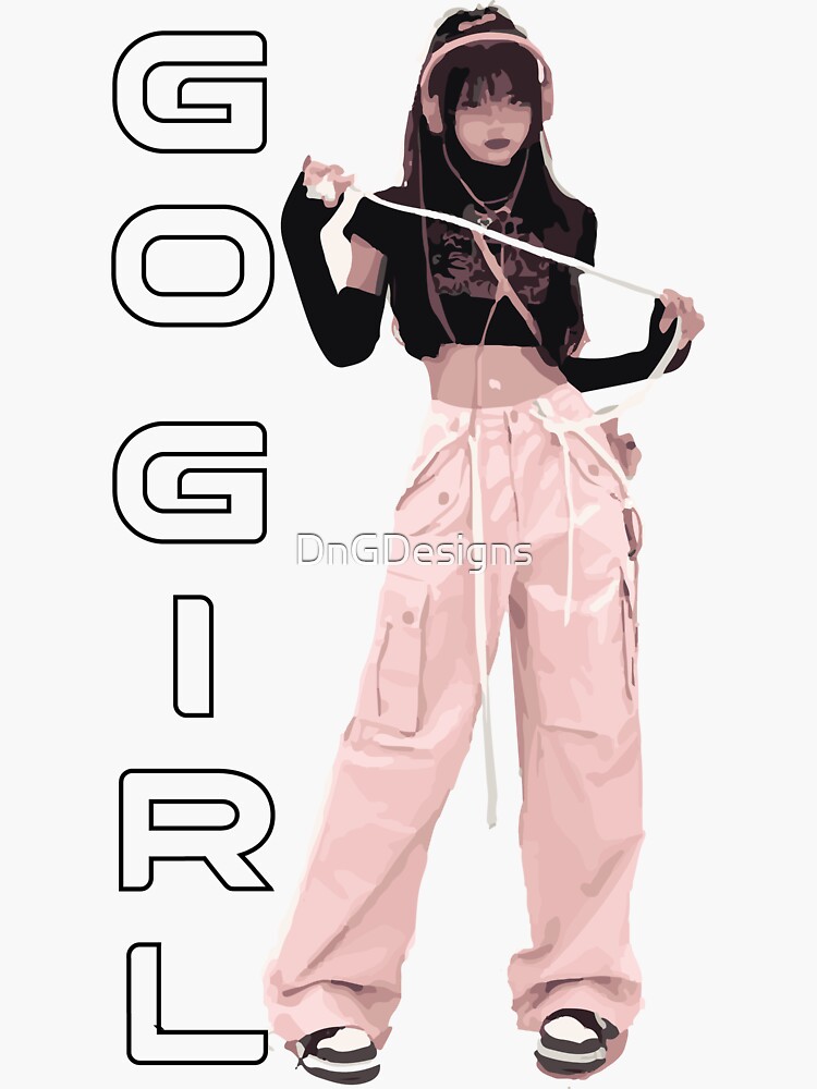 "Go girl " Sticker for Sale by DnGDesigns | Redbubble