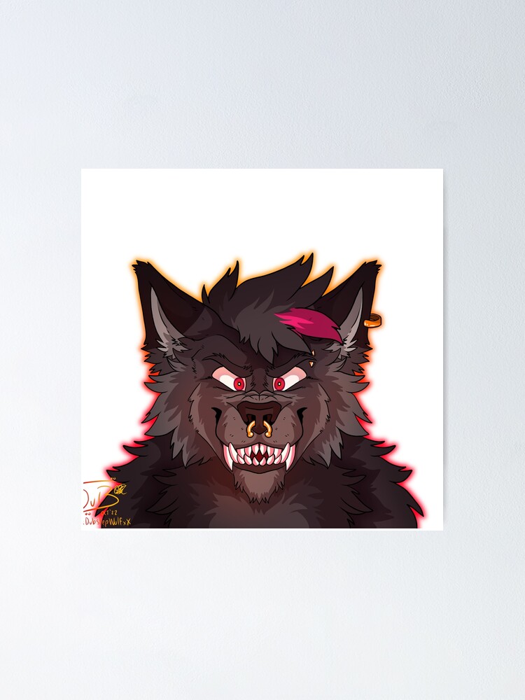 "menacing werewolf" Poster for Sale by rupeefort | Redbubble