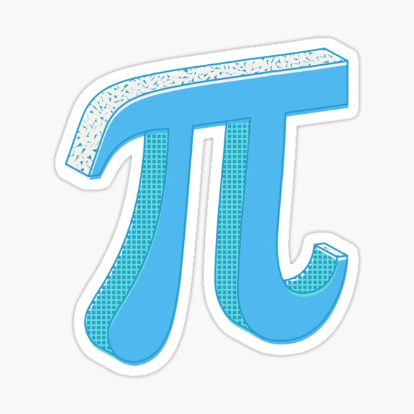 "Cute Pi Symbol - Cool Math Merch" Sticker for Sale by MathVerge ...