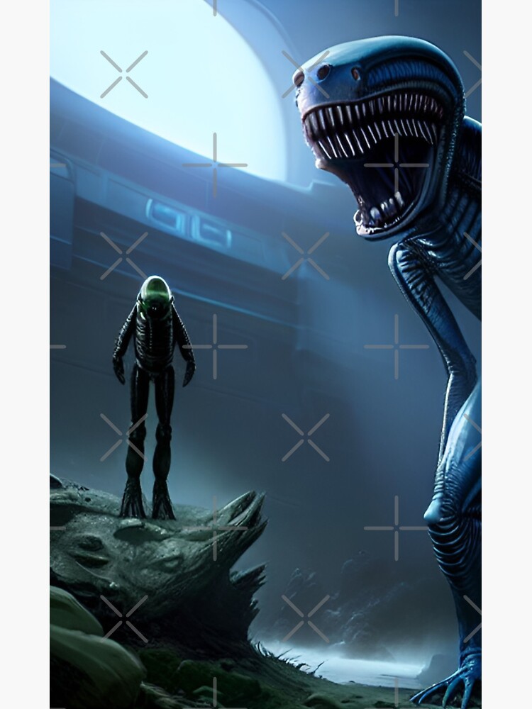 "Abstraction Sci-Fi Aliens Art" Sticker for Sale by ValleyDream | Redbubble