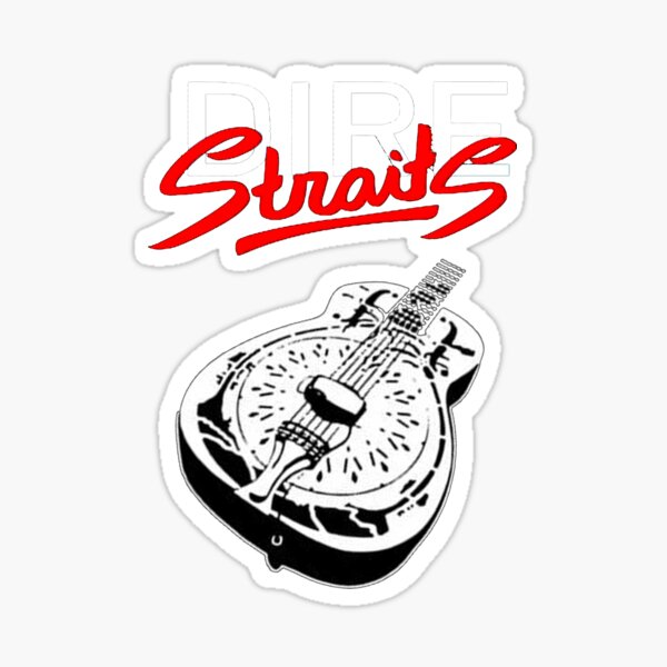 "best selling dire straits band " Sticker for Sale by Dumper435 | Redbubble