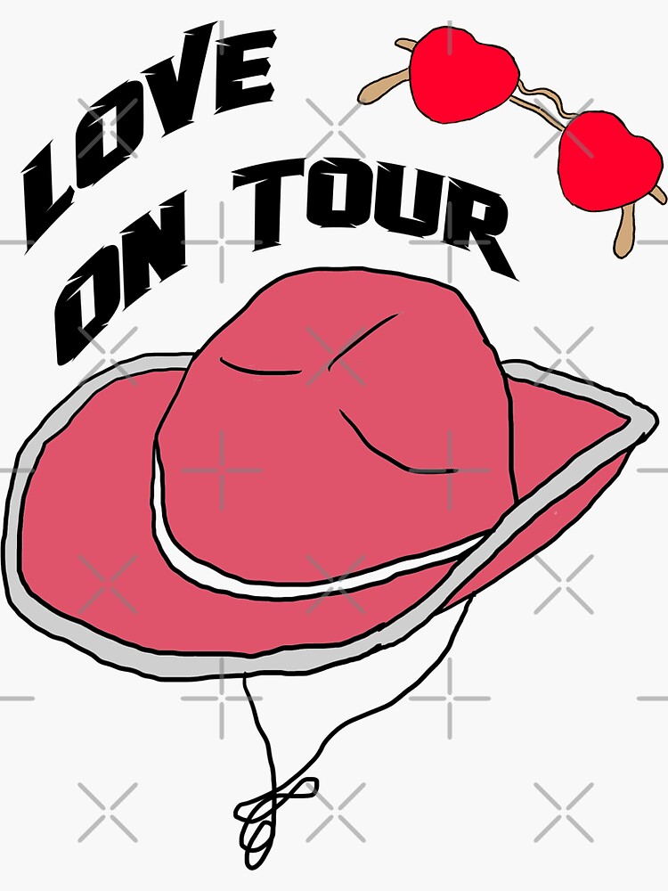 "Love on tour" Sticker for Sale by CpdesignNL | Redbubble
