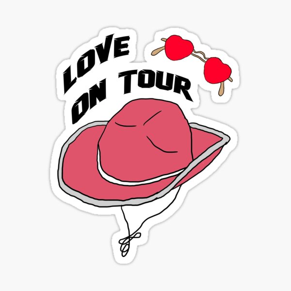 "Love on tour" Sticker for Sale by CpdesignNL | Redbubble