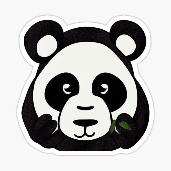 "Cute Panda - Panda Face Lovely Adorable" Sticker for Sale by artayki ...