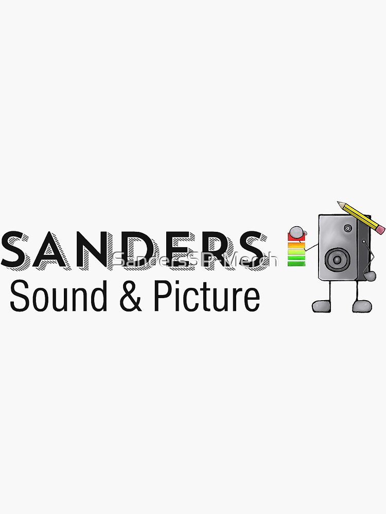 "Sanders Sound & Picture Logo" Sticker for Sale by SandersSP-Merch ...