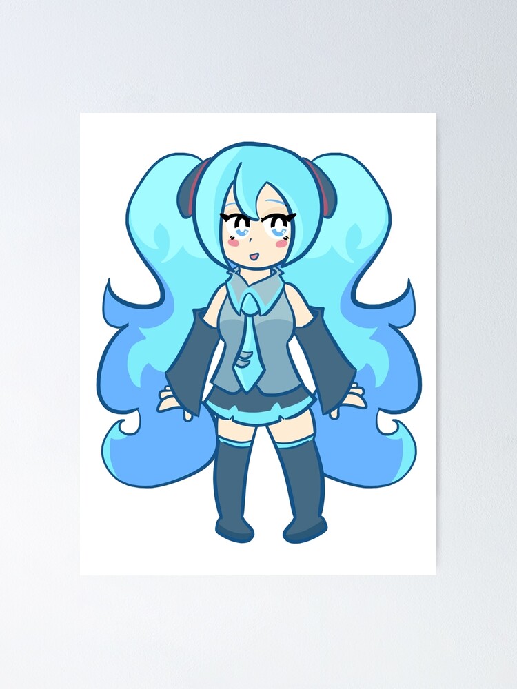 "Miku!" Poster for Sale by Zeldorkle | Redbubble