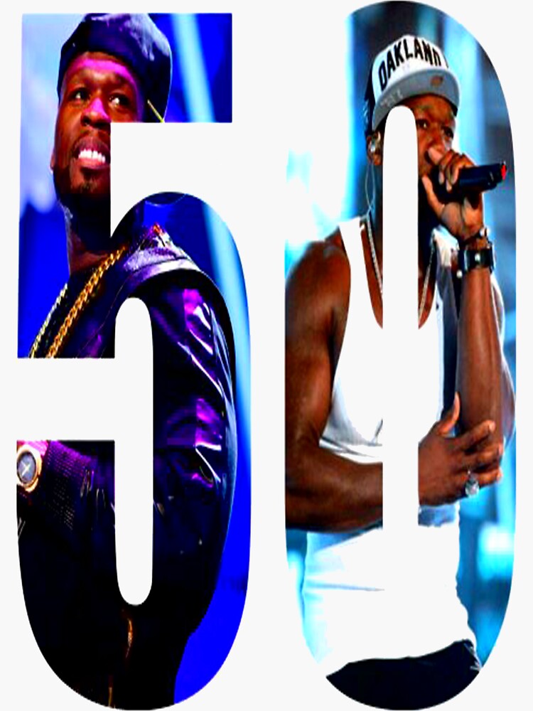 "50 cent logo top rapper" Sticker for Sale by Phin0908 | Redbubble