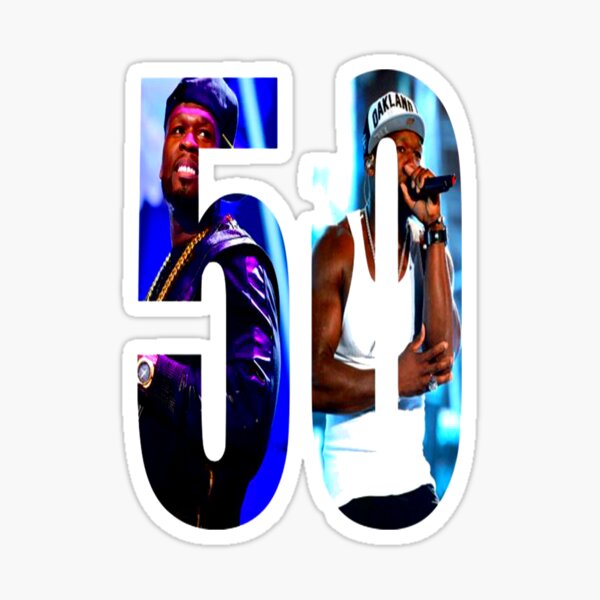 "50 cent logo top rapper" Sticker for Sale by Phin0908 | Redbubble
