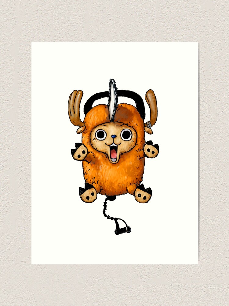 "Chainsaw man x One Piece - Chopper as Pochita" Art Print for Sale by ...