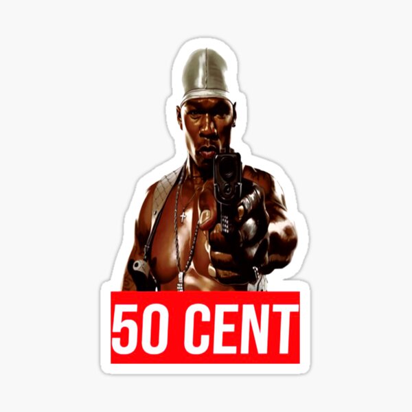 "50 cent logo top rapper" Sticker for Sale by Phin0908 | Redbubble