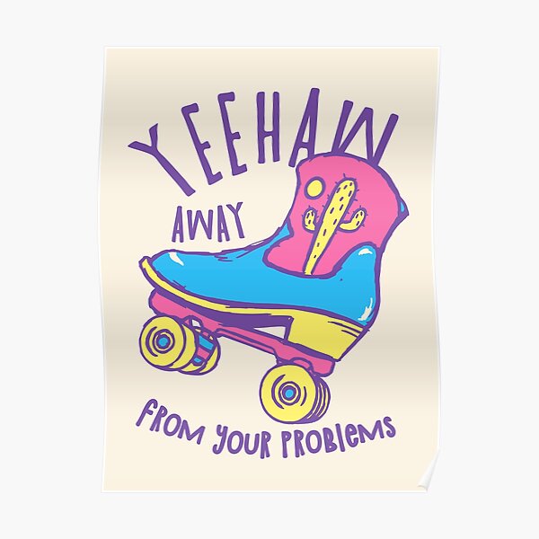 "YeeHaw Away From Your Problems | Funny Adulting Yee Haw Cowboy Boot ...