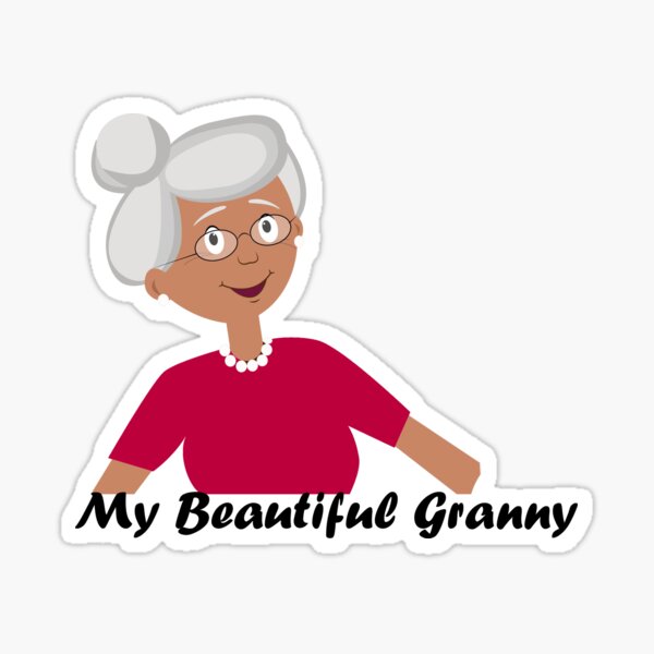 "My Beautiful Granny" Sticker for Sale by GypsyWay | Redbubble