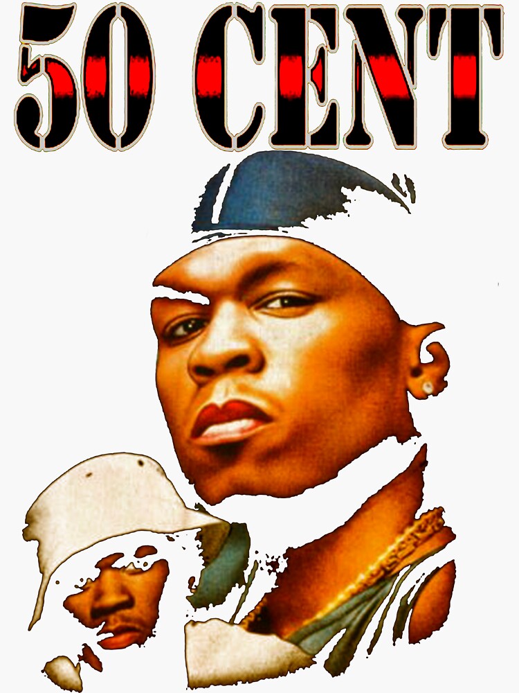 "50 cent logo top rapper" Sticker for Sale by Phin0908 | Redbubble