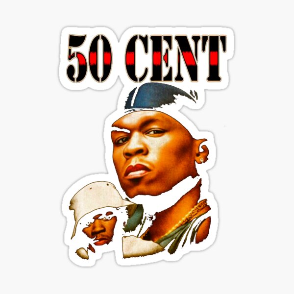 "50 cent logo top rapper" Sticker for Sale by Phin0908 | Redbubble