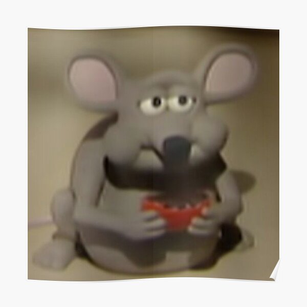 "mouse eating alone meme " Poster for Sale by mahmoudrakha | Redbubble