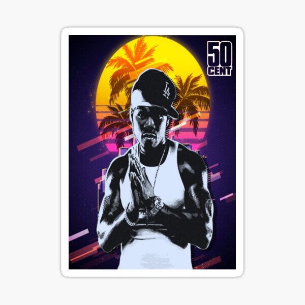 "50 cent logo top rapper" Sticker for Sale by Phin0908 | Redbubble