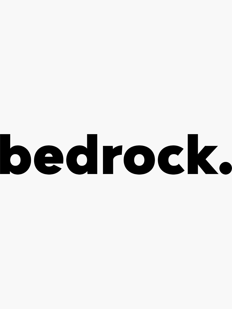 "Focus bedrock" Sticker for Sale by Creative96Spark | Redbubble