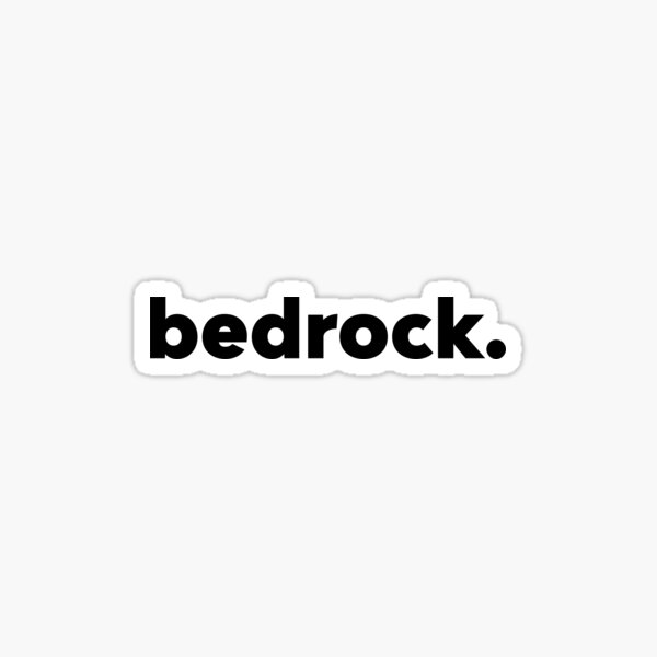 "Focus bedrock" Sticker for Sale by Creative96Spark | Redbubble
