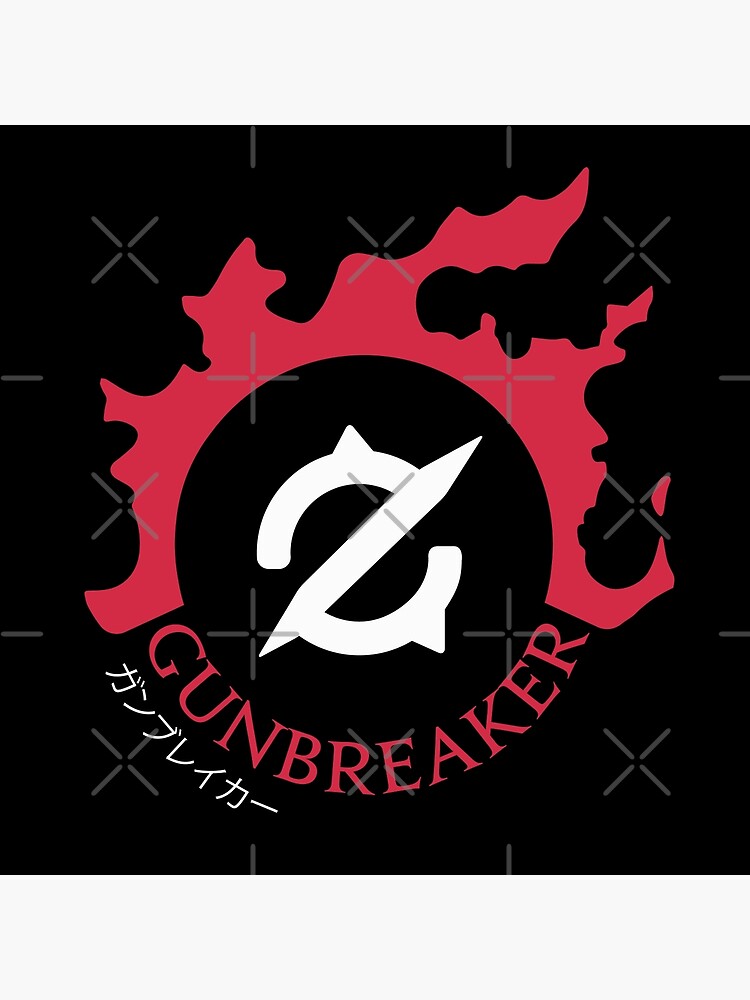 "FFXIV - Gunbreaker Logo" Art Print for Sale by ThePhookas | Redbubble