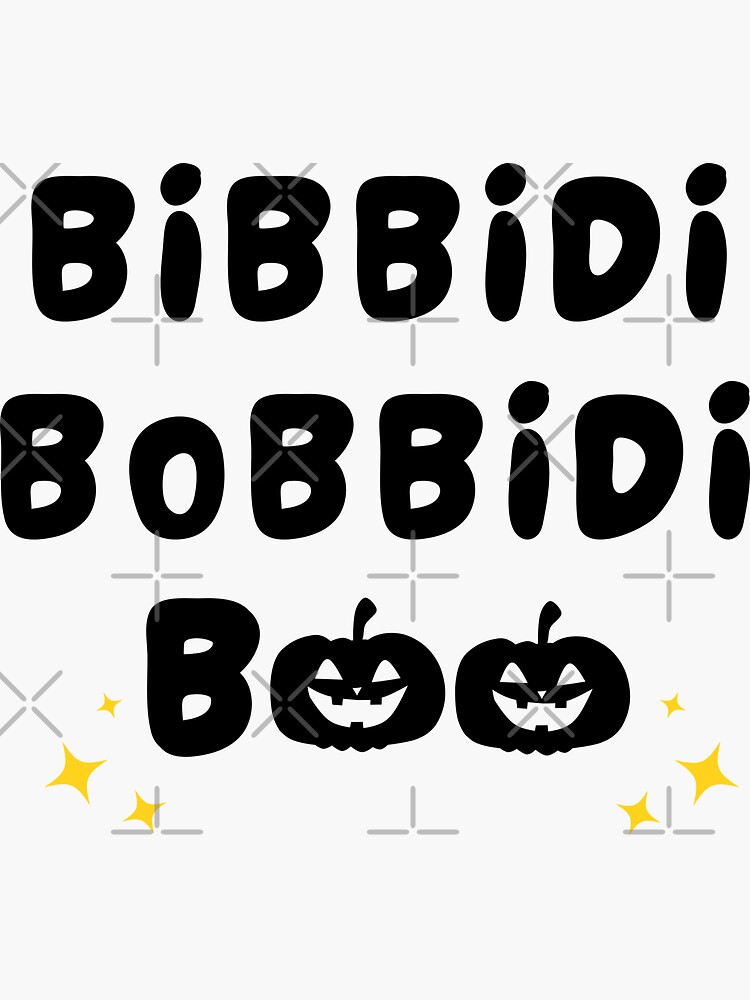 "Bibbidi Bobbidi Boo, Halloween" Sticker for Sale by Scarabia- | Redbubble