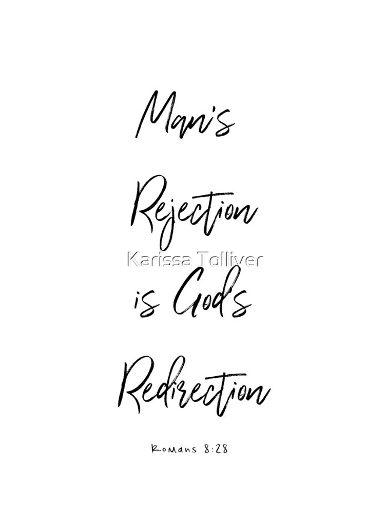 "Man's Rejection is God's Redirection" iPhone Case for Sale by ...
