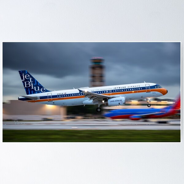 "JetBlue Retro Livery" Poster for Sale by RDDMCreations | Redbubble