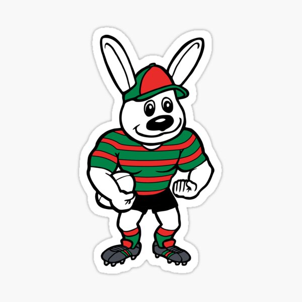 "Rabbitohs" Sticker for Sale by nezharegragi | Redbubble
