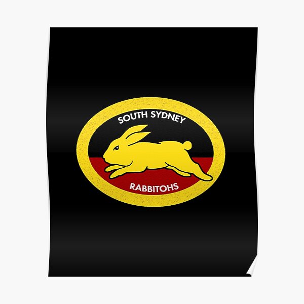 "New South Sydney Rabbitohs" Poster for Sale by nezharegragi | Redbubble