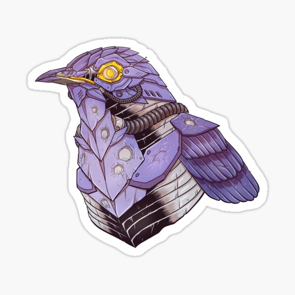 "Cuckoo robot" Sticker for Sale by GS-artworks | Redbubble