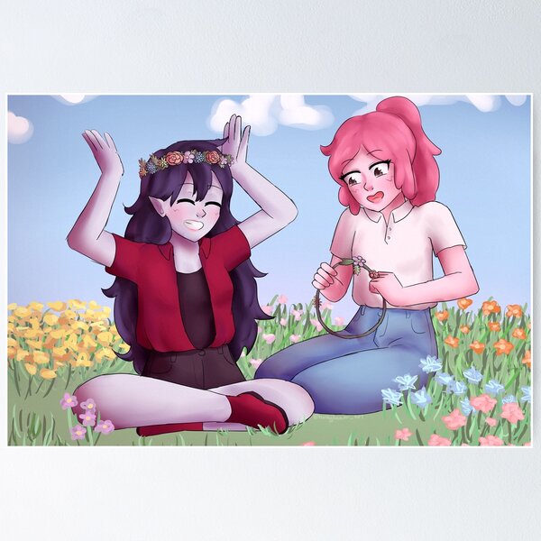 "bubbline flower crowns" Poster for Sale by honeybeam-art | Redbubble