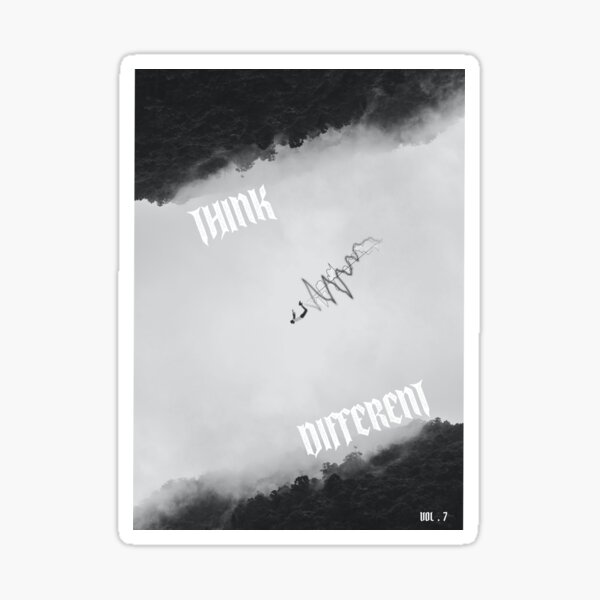 ""Think different"" Sticker for Sale by henkkaa | Redbubble