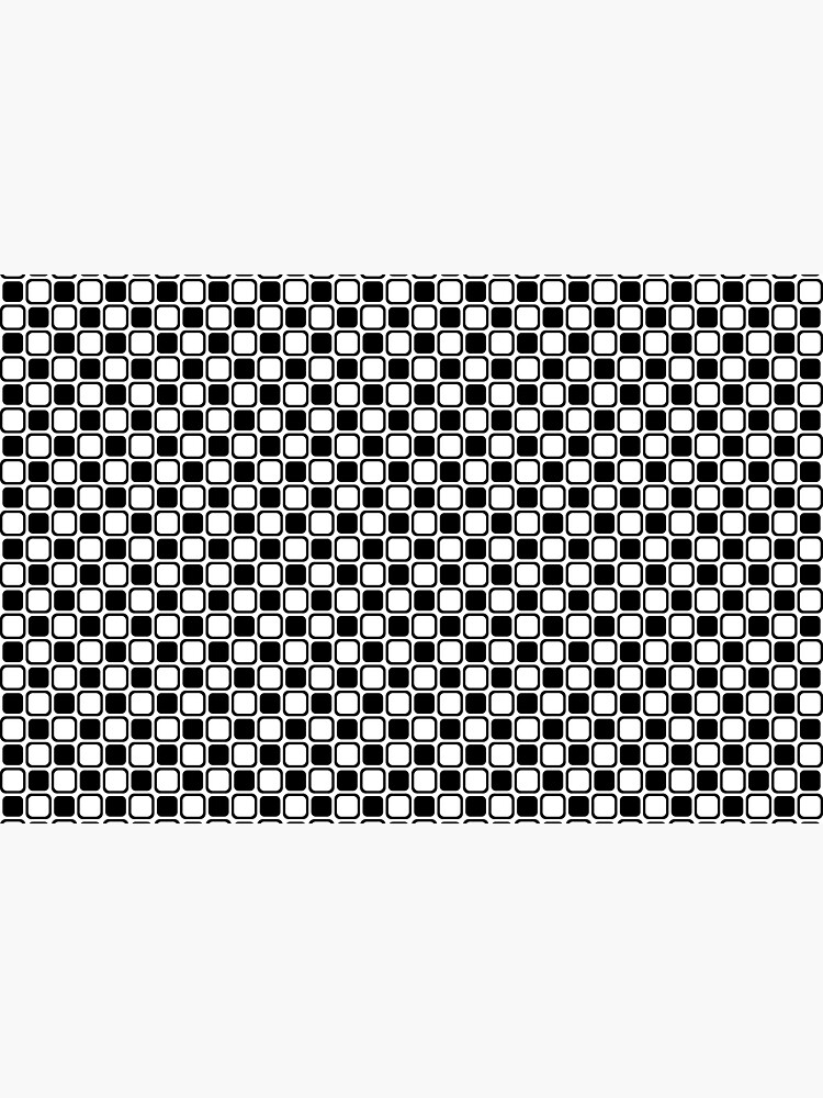 "Black and White Abstract Square Checkerboard Pattern" Sticker for Sale ...