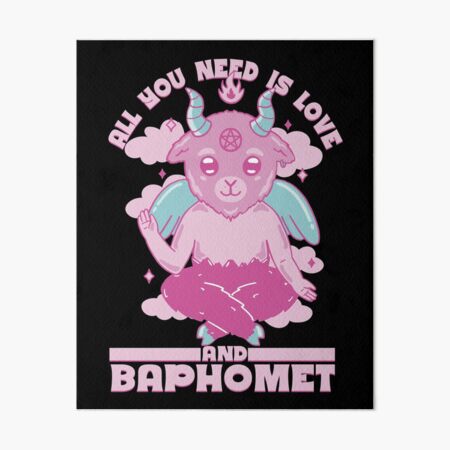 "All you need is love and Baphomet - Cute Kawaii Baphomet Satan Parody ...