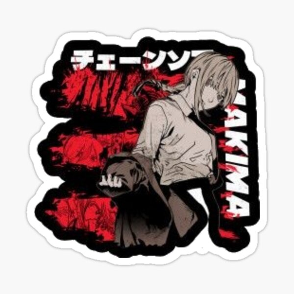 "makima chainsaw man" Sticker for Sale by youranimeworld | Redbubble