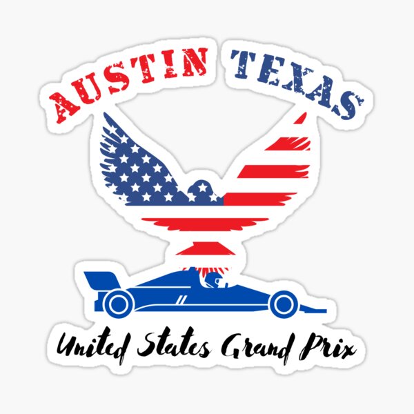 "Circuit Of The Americas Austin" Sticker for Sale by Denel-Arts | Redbubble