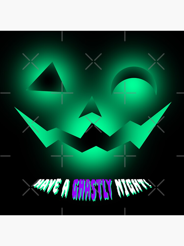 "It's...a GHASTLY Smile!" Sticker for Sale by MadOtto-Designs | Redbubble