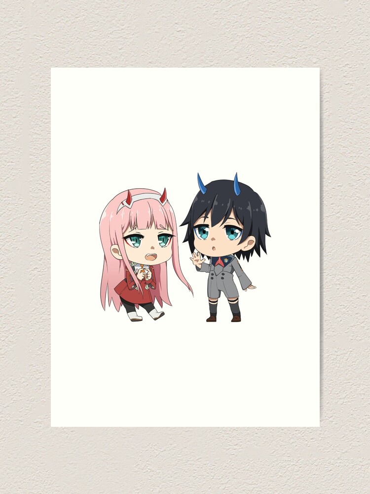 "zero two and hiro | Darling in the FranXX" Art Print for Sale by Yor-art | Redbubble