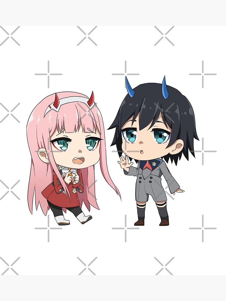 "zero two and hiro | Darling in the FranXX" Art Print for Sale by Yor ...